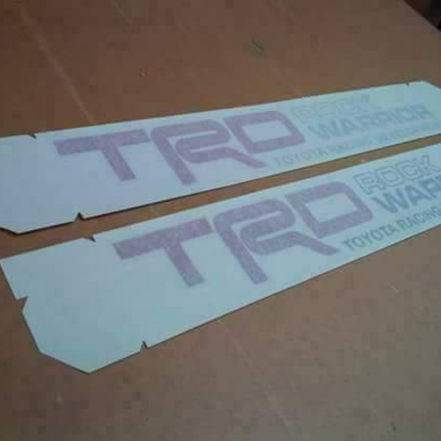 TRD rock warrior sticker decals ORIGINAL, Car Parts & Accessories on ...