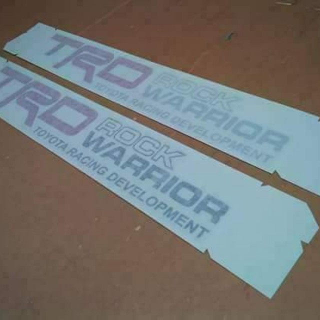TRD rock warrior sticker decals ORIGINAL, Car Parts & Accessories on ...