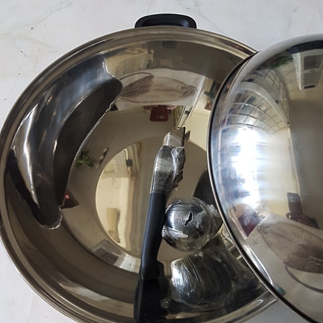 Morgan Ware USA NON STICK STAINLESS STEEL 32 CM WOK, TV & Home ...