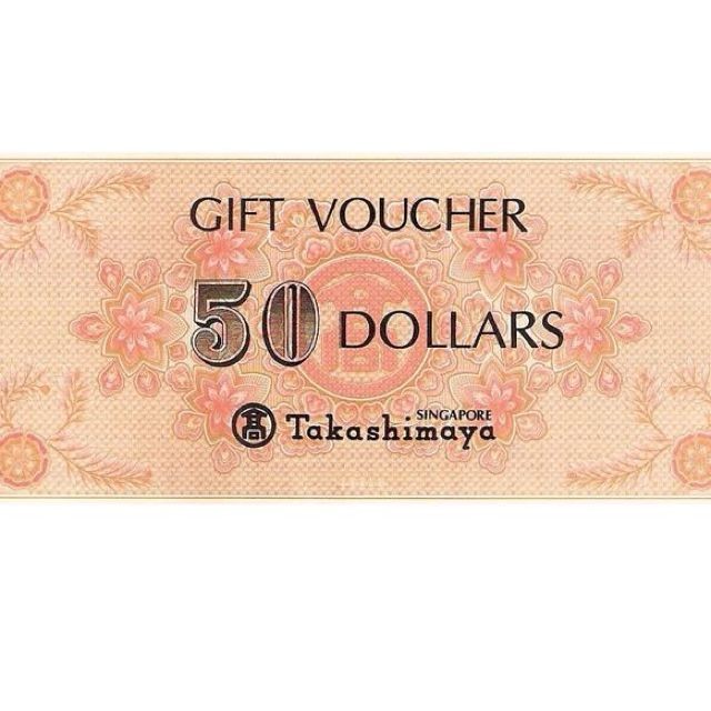 Takashimaya $50 Voucher, Tickets & Vouchers, Vouchers on Carousell