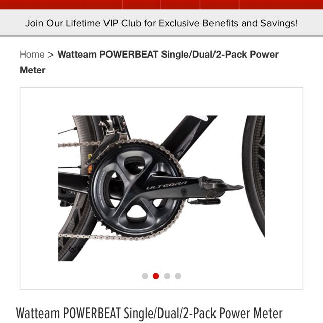 Watteam POWERBEAT DualPower Meter, Sports Equipment, Bicycles & Parts ...