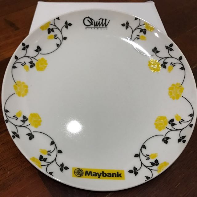4 Exclusive MAYBANK & Quill City Mall Dessert Plates, Hobbies & Toys ...