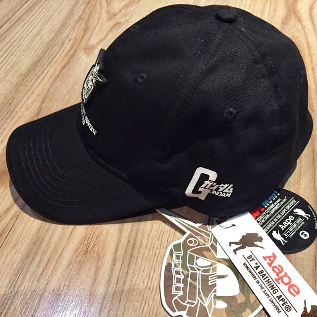 Aape Gundam Black Cap (Limited Edition), Men's Fashion, Watches ...