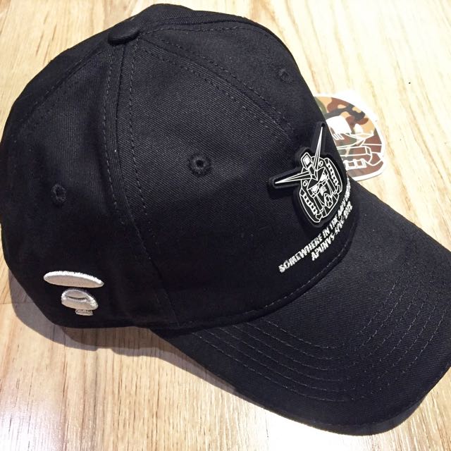 Aape Gundam Black Cap (Limited Edition), Men's Fashion, Watches ...