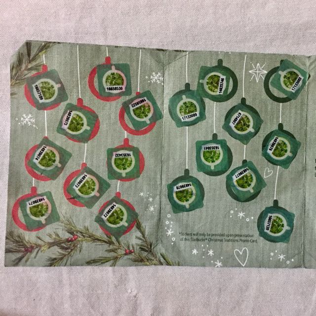 Complete Starbucks Sticker Card, Tickets & Vouchers, Store Credits on ...