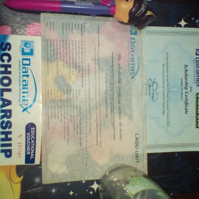 Datamex Scholarship Certificate, Tickets & Vouchers, Store Credits on ...