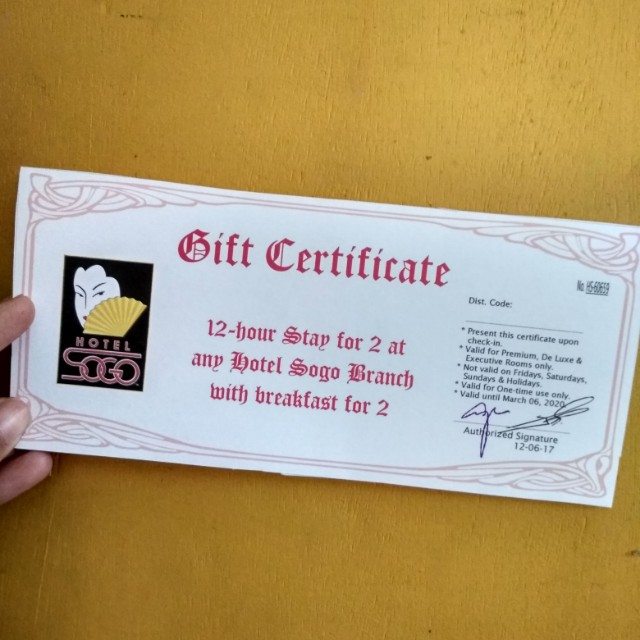 Hotel Sogo GC, Tickets & Vouchers, Store Credits on Carousell
