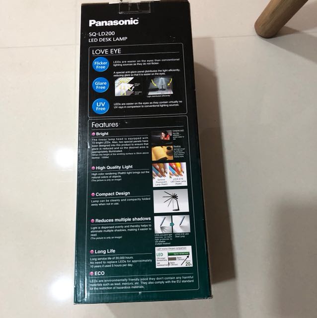 Panasonic LED DESK lamp, Furniture & Home Living, Lighting & Fans ...