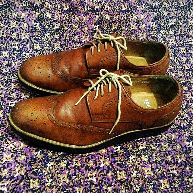 Sepatu kulit Renoma Paris vintage Original, Fesyen Pria, Sepatu di ...