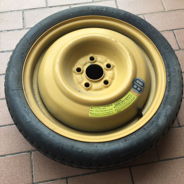 Spare Tyre PCD 5x100, Car Accessories on Carousell