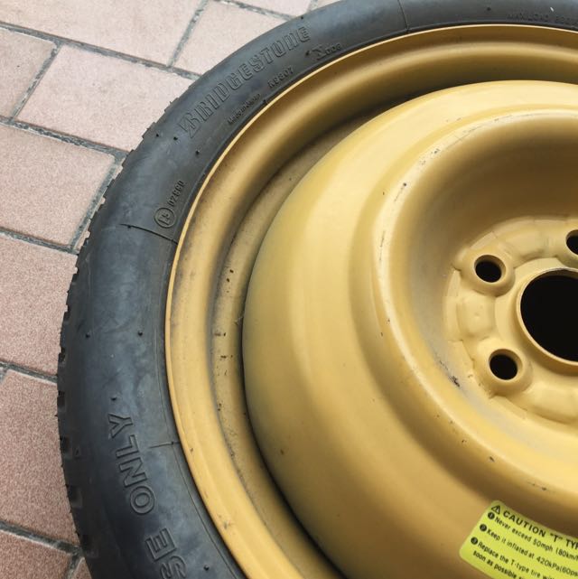 Spare Tyre PCD 5x100, Car Accessories on Carousell