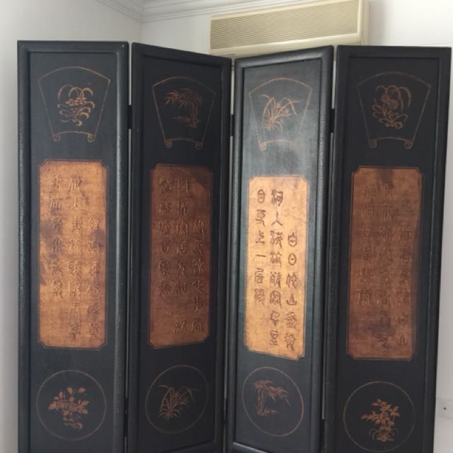 Chinese foldable panel, Furniture & Home Living, Home Decor, Other Home ...