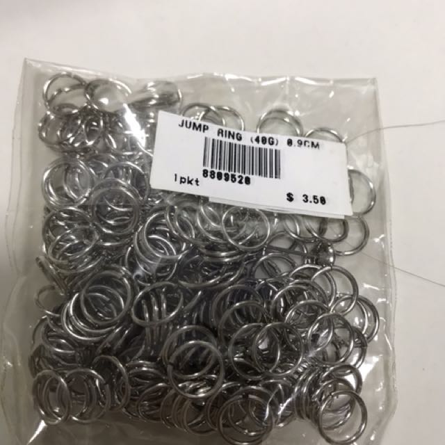 Jump rings, Hobbies & Toys, Stationery & Craft, Craft Supplies & Tools on Carousell