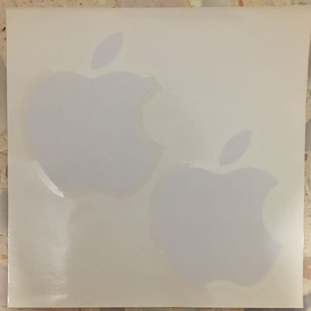 Original MacBook Apple Logo Sticker, Electronics, Computers on Carousell