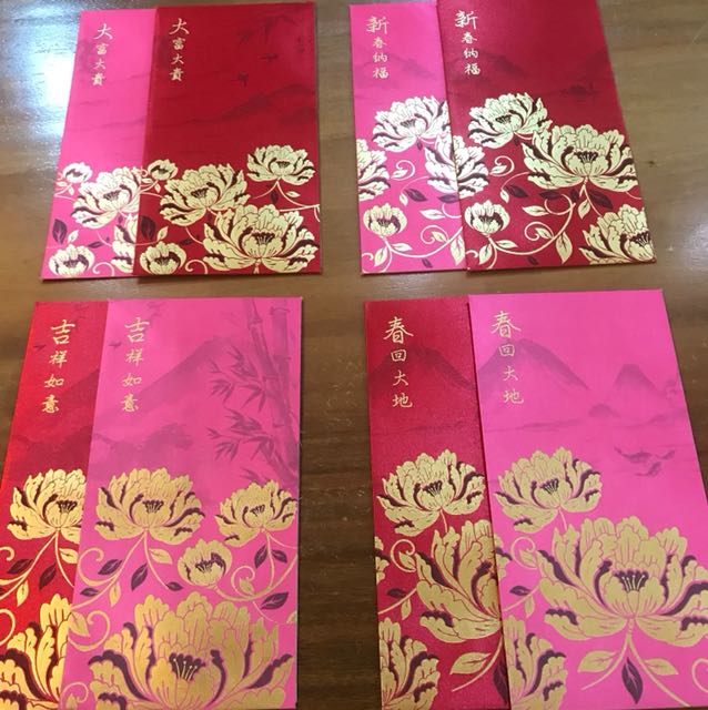 Red packet set, Women's Fashion, Bags & Wallets, Wallets & Card Holders ...