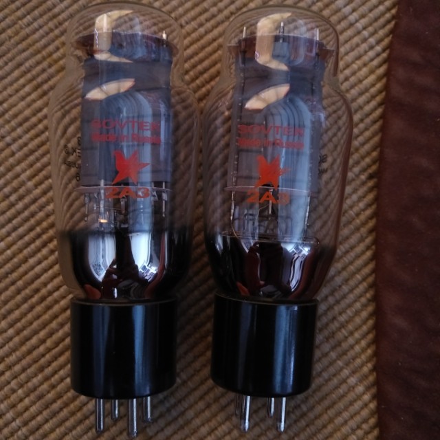 Sovtek 2A3 vacuum tube pair, Audio, Other Audio Equipment on Carousell