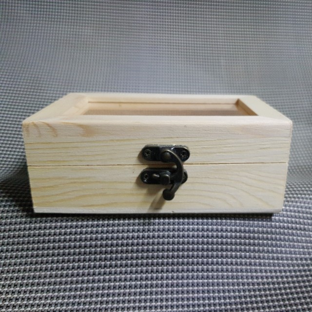 DIY Wooden See through Treasure Chest Gift Box with lock, Furniture ...