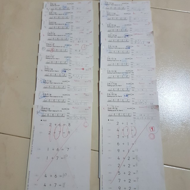 😊 400 pgs Lvl 2A Kumon Maths worksheets, Hobbies & Toys, Books ...