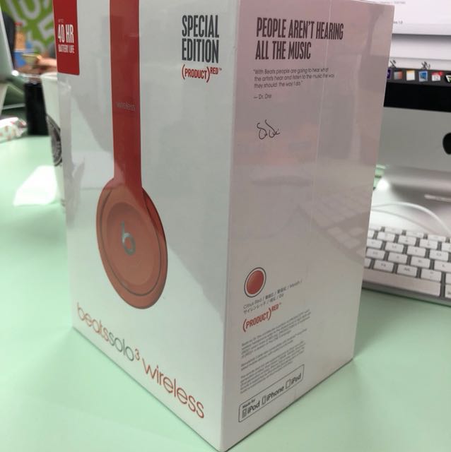 Beats Solo3 Wireless - Red Special Edition, Audio, Earphones on Carousell