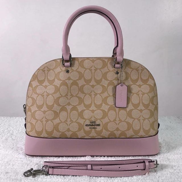 Coach Sierra Signature Dome Satchel, Women's Fashion, Bags & Wallets ...