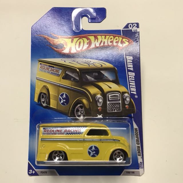 Hot wheels dairy delivery yellow red line racing redline rare vintage ...