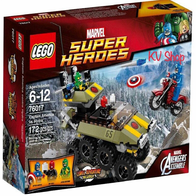 Lego ORIGINAL Marvel Super Heroes Avengers Captain America VS Hydra ...