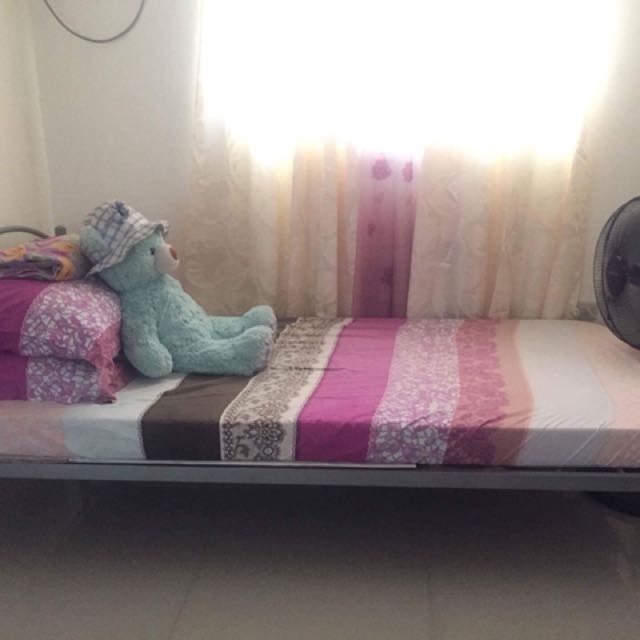 Metal bed frame, Babies & Kids, Baby Nursery & Kids Furniture, Bed ...