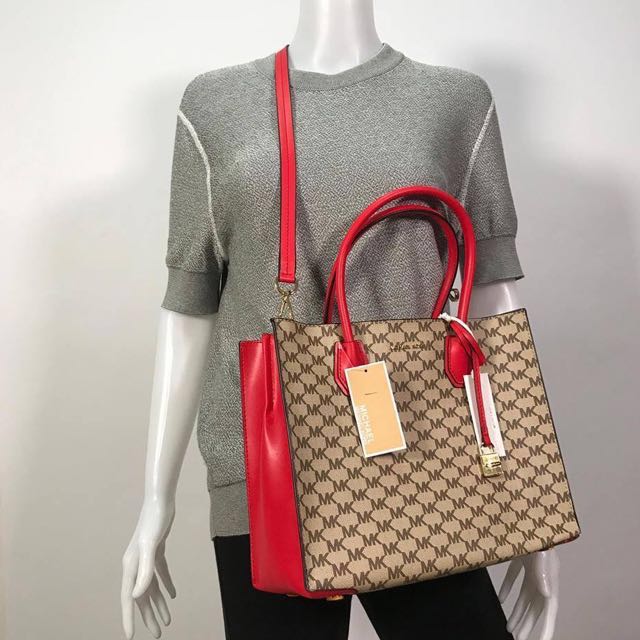 MK Mercer Large Heritage Logo Convertible Tote, Luxury, Bags & Wallets ...