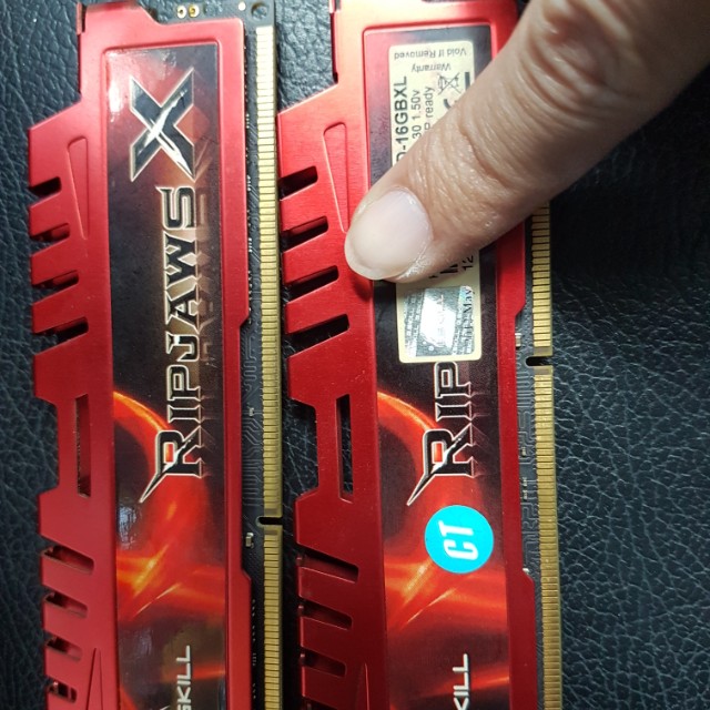 Ripjaws Ram 16GB (used), Computers & Tech, Parts & Accessories ...