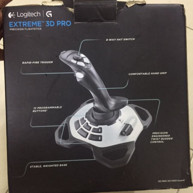 Flight Simulator Joystick Logitech, Video Gaming, Gaming Accessories ...
