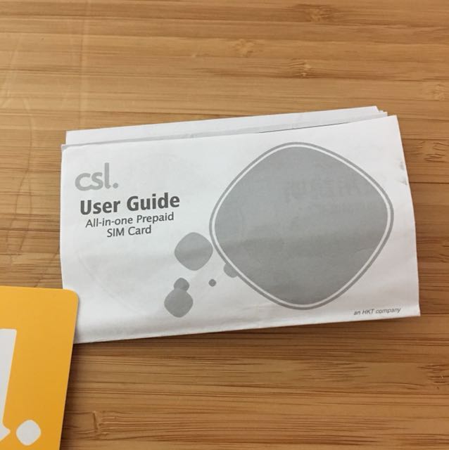 FREE CSL all-in-one prepaid SIM card (Hong Kong), Mobile Phones ...