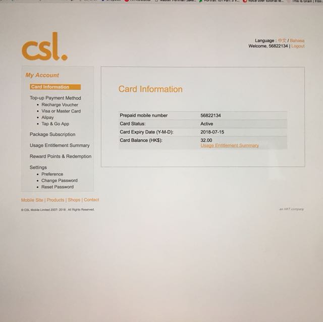 FREE CSL all-in-one prepaid SIM card (Hong Kong), Mobile Phones ...