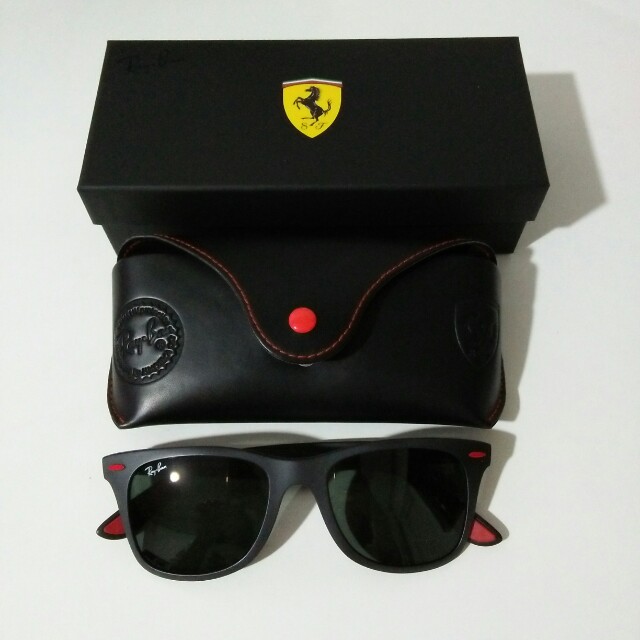 Scuderia Ferrari Ray-Ban, Men's Fashion, Watches & Accessories ...