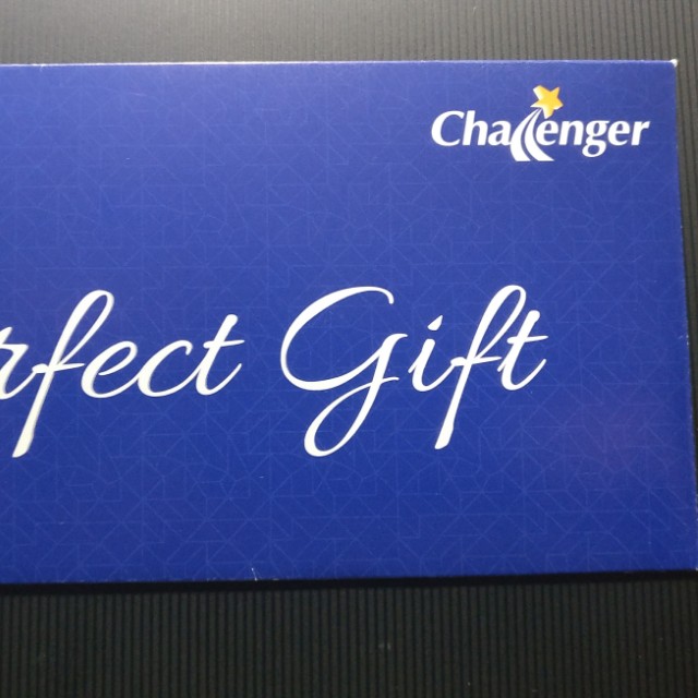 Challenger Gift Voucher, Tickets & Vouchers, Vouchers on Carousell