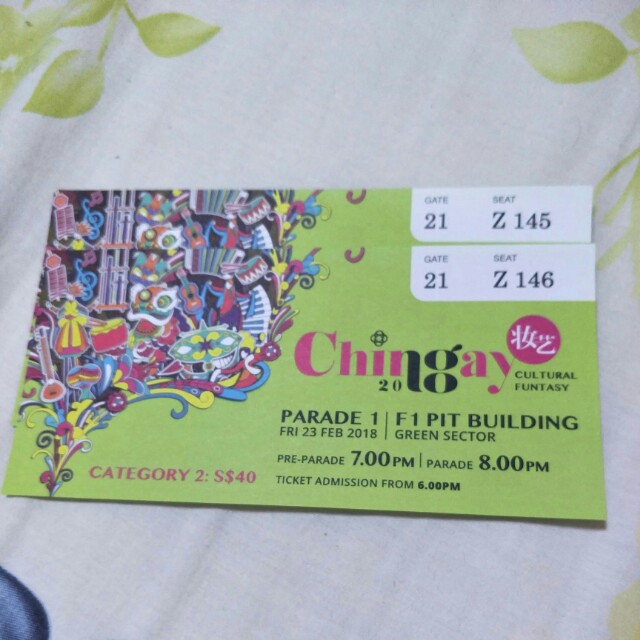 Chingay 2018, Tickets & Vouchers, Event Tickets on Carousell