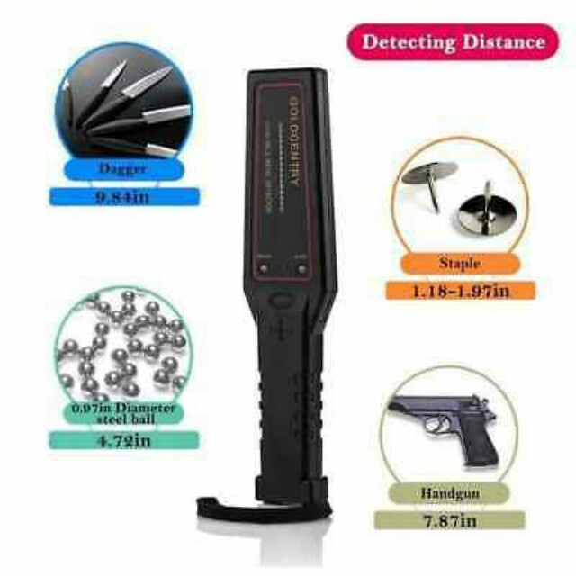 GC-1002 Handheld Metal Detector Safety Inspection Instrument Security ...