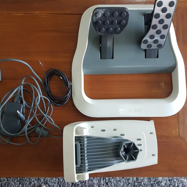 Original Xbox 360 Steering wheel set, Video Gaming, Gaming Accessories ...