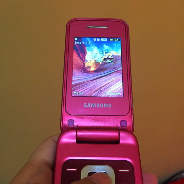 Pink Vintage Samsung Flip Phone Telepon Seluler And Tablet Di Carousell