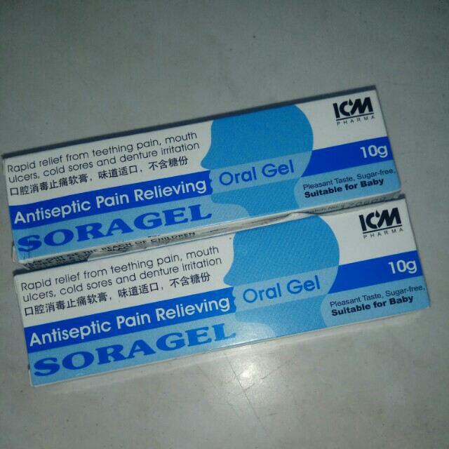 Soragel - Antiseptic Pain Relieving Oral Gel, Everything Else on Carousell