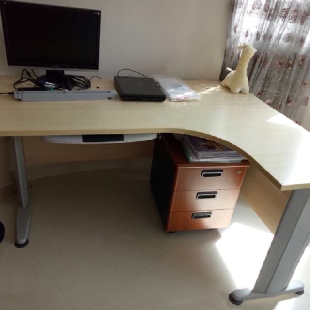 Wide Study Table, Furniture & Home Living, Furniture, Tables & Sets on ...