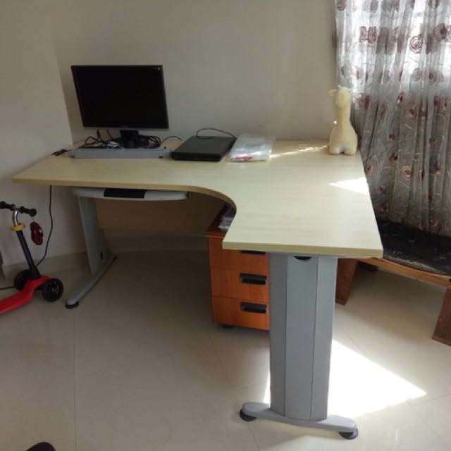Wide Study Table, Furniture & Home Living, Furniture, Tables & Sets on ...