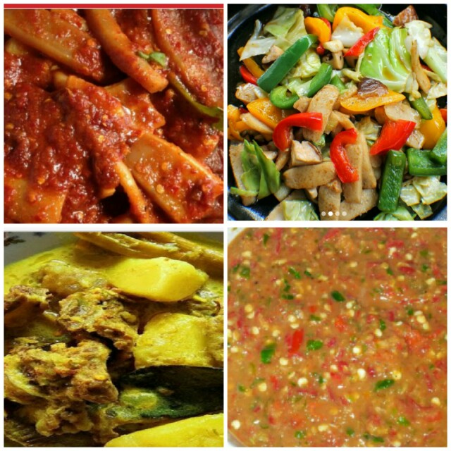 Halal Catering, Halal Buffet, Lauk campor,Daging lemak Cili api , sayor ...