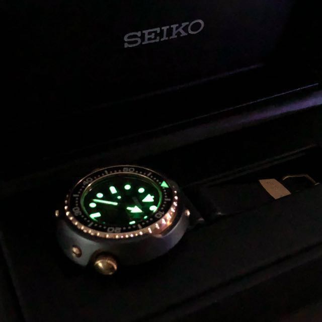 LNIB Seiko Prospex Marinemaster Emperor Tuna SBDX014 SBDX014G Rose gold ...