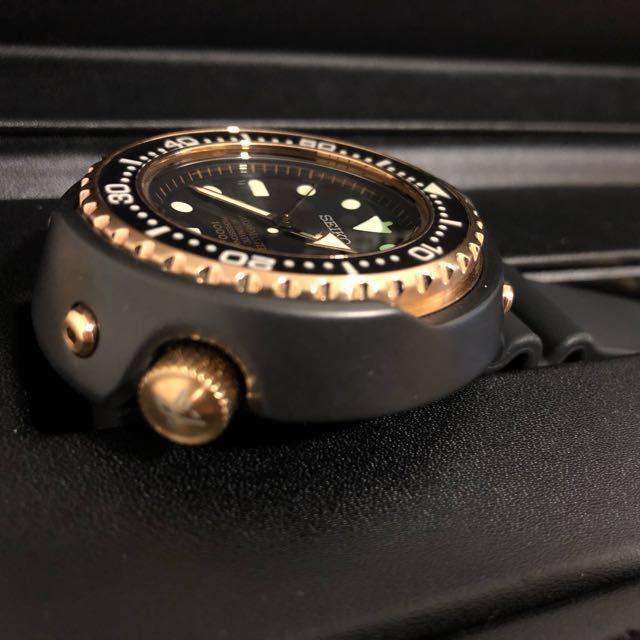 LNIB Seiko Prospex Marinemaster Emperor Tuna SBDX014 SBDX014G Rose gold ...