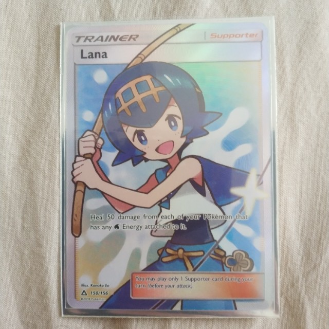 [Pokemon Card] Full Art Lana, Hobbies & Toys, Toys & Games on Carousell