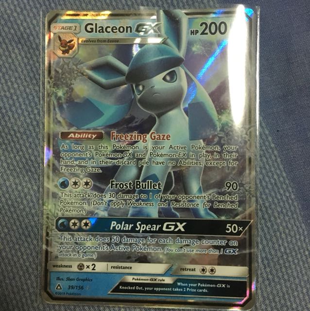 Pokémon TCG Glaceon GX, Hobbies & Toys, Toys & Games on Carousell