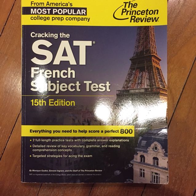 SAT French Subject Test Princeton Review, Hobbies & Toys, Books ...
