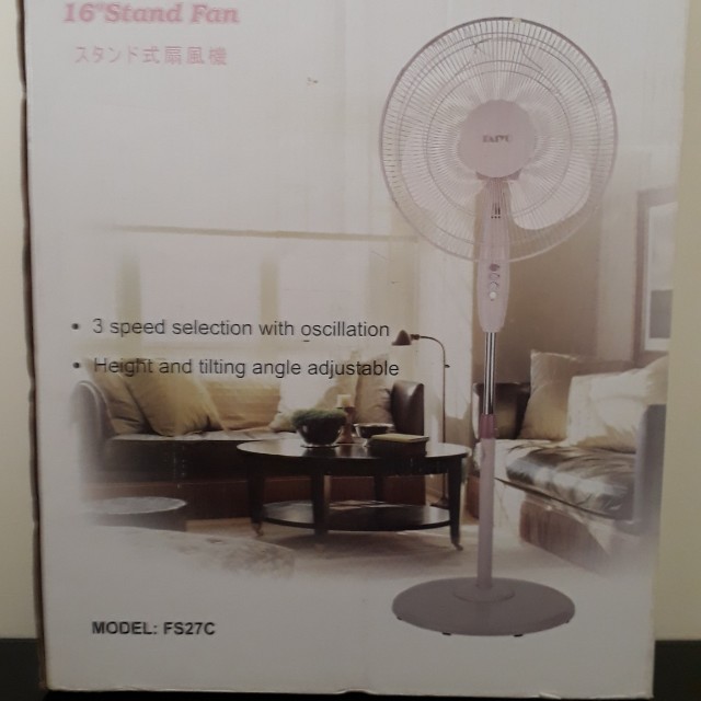 Taiyo 16" Stand Fan, Furniture & Home Living, Lighting & Fans, Fans on ...