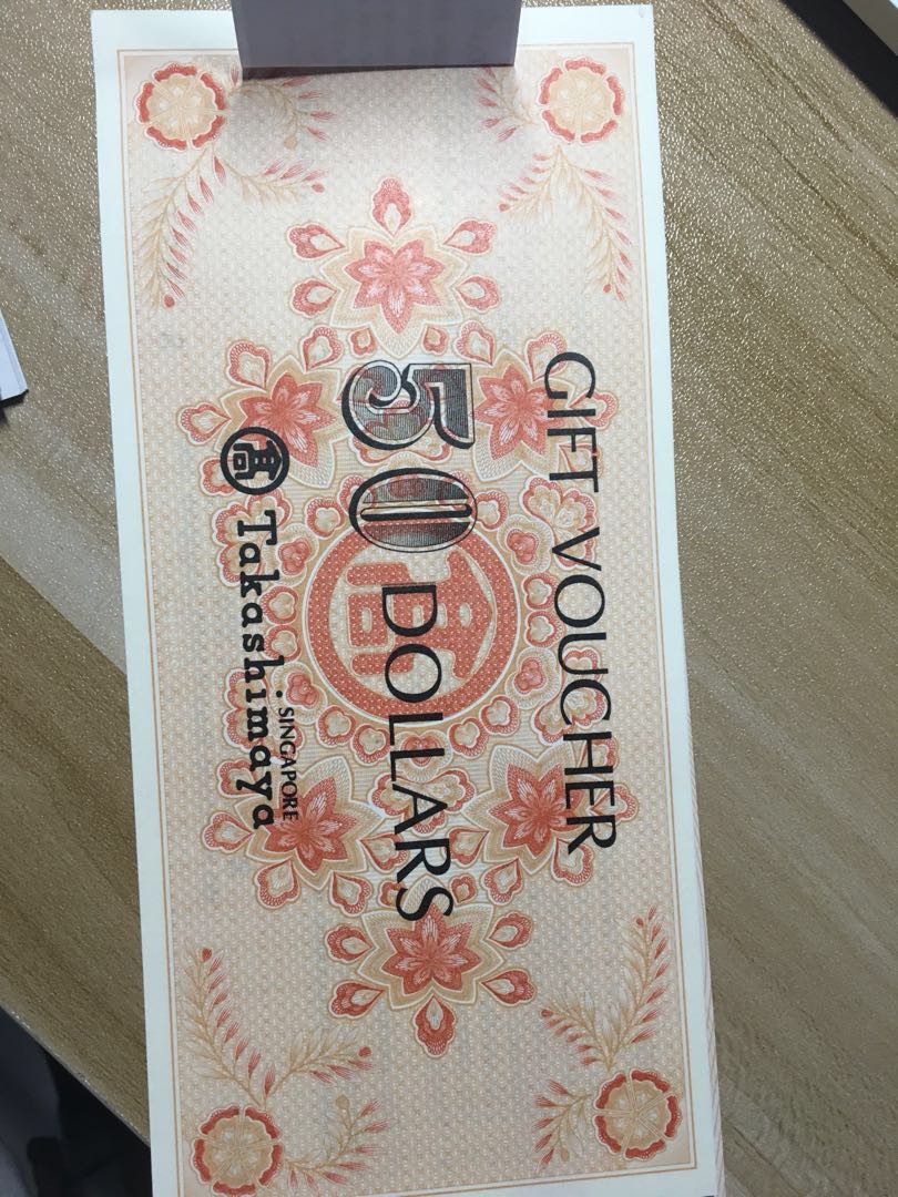 $300 face value Takashimaya Vouchers, Tickets & Vouchers, Vouchers on ...