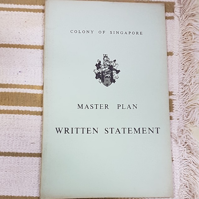 April 1958 colony of Singapore master plan written statement, Hobbies & Toys, Memorabilia ...